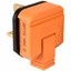 Permaplug UK 3 Pin Mains Plug. 13 Amp Heavy Duty Black/Orange/White ...