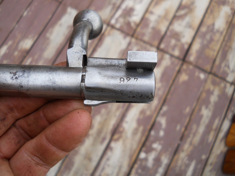 spanish 1916 1895 mauser short rifle 7mm .308 complete bolt w safety ...
