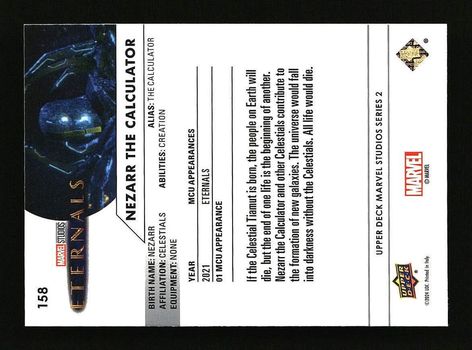 2024 Upper Deck Marvel Series 2 Non-Sport NEZARR THE CALCULATOR #158 | eBay