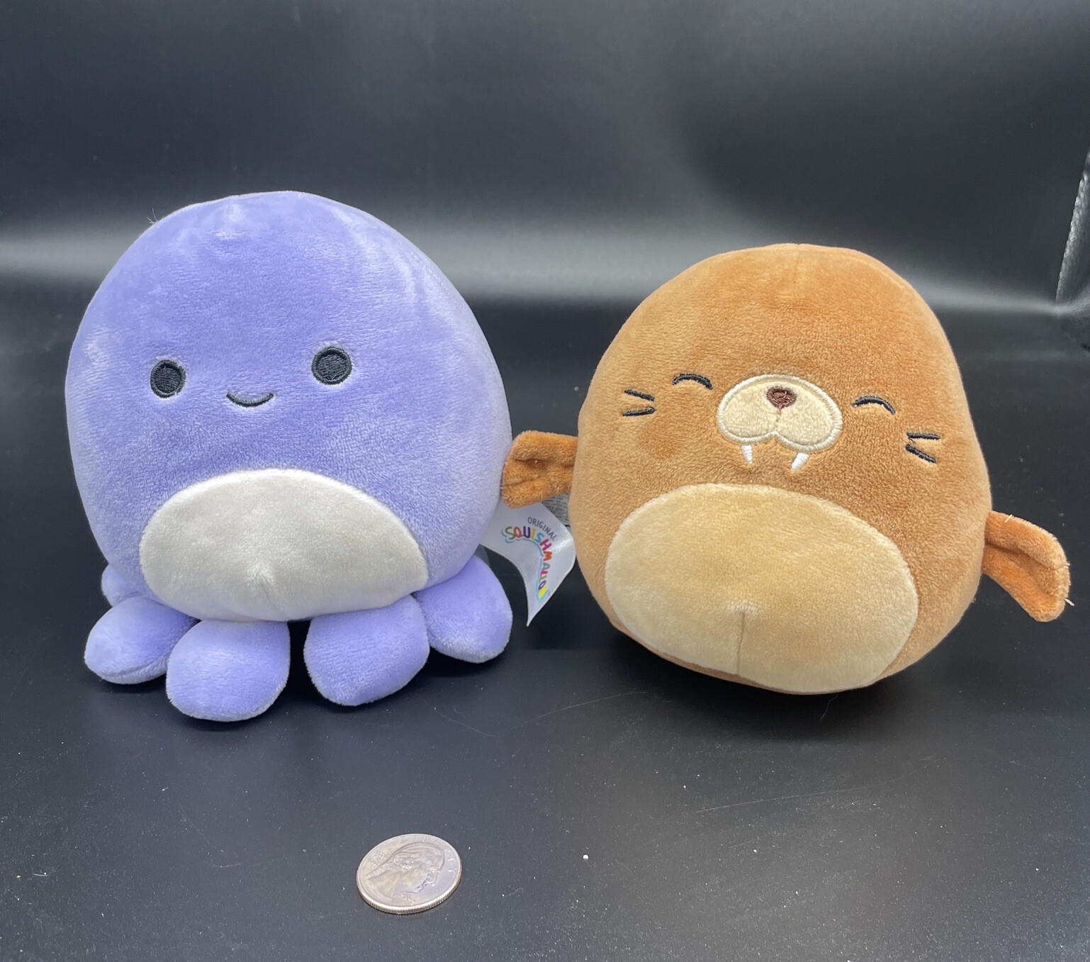 squishmallow lot Of 2 original Walrus And Octopus 5” Tall Easter ...
