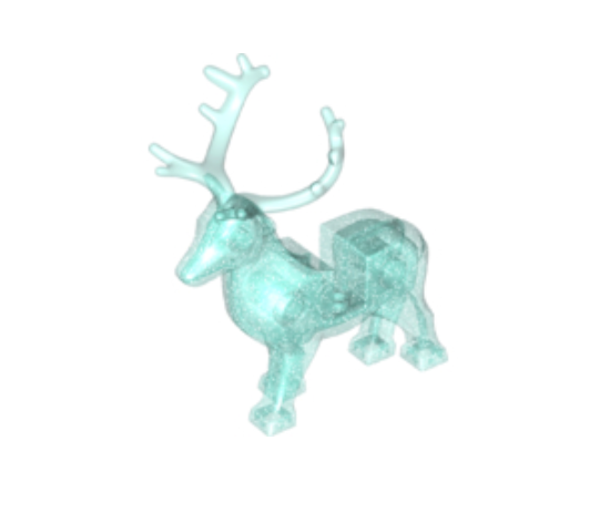 Lego Stag 75945 Male Glitter Trans-Light Blue Antlers Harry Potter ...