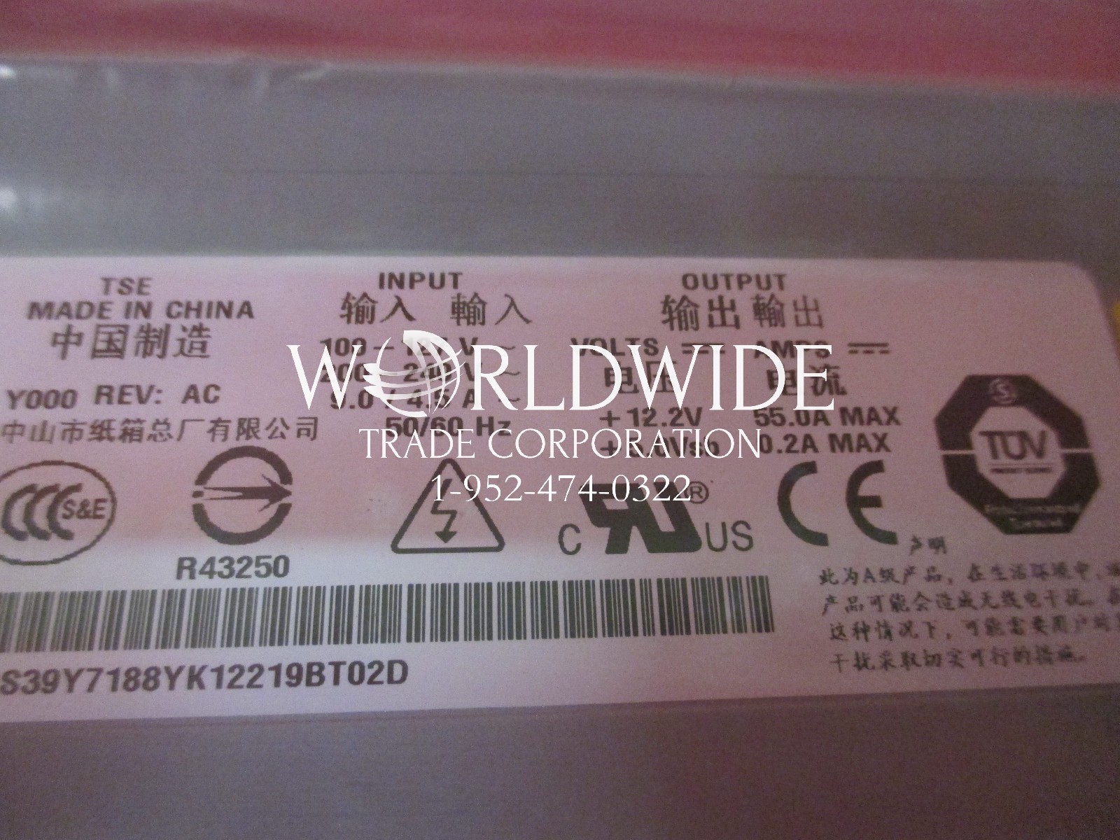 New IBM 39Y7189 39Y7188 X3550, 7310-CR4 670W Power Supply, 7001134-Y002 ...