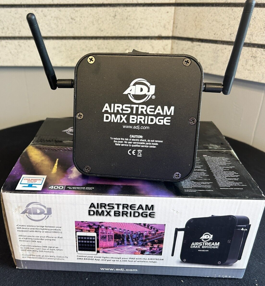 American DJ Airstream DMX Bridge WiFi to WiFLY Wireless DMX Interface ...