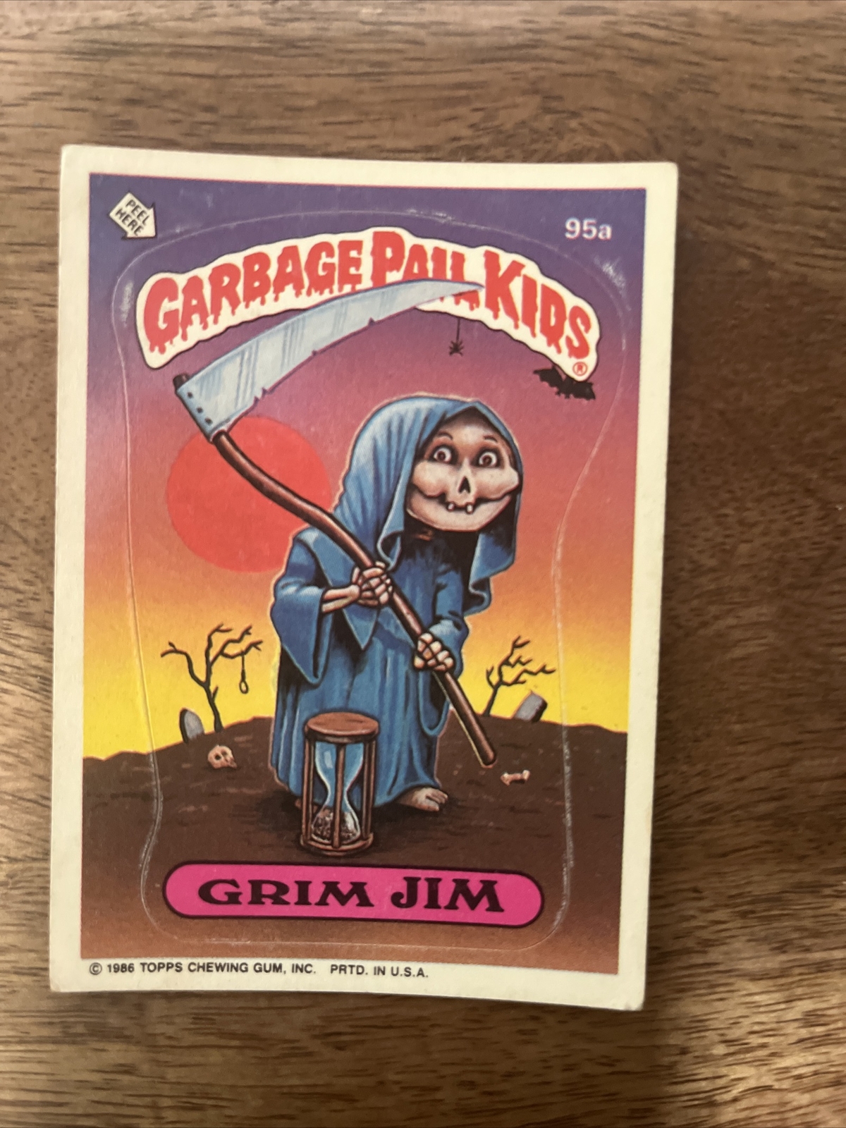 1986 Topps Garbage Pail Kids (GPK) Series 3 GRIM JIM 95a | eBay
