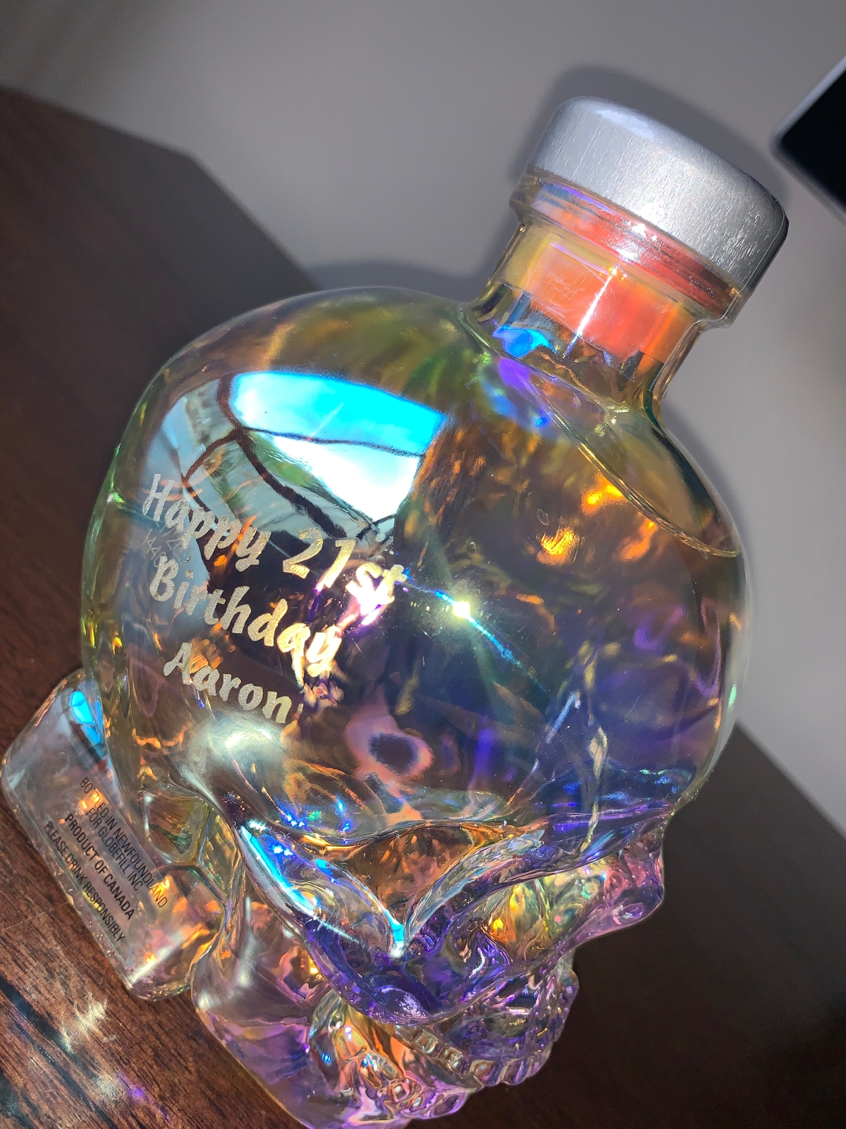 Crystal Head Aurora Skull Vodka Personalised | eBay