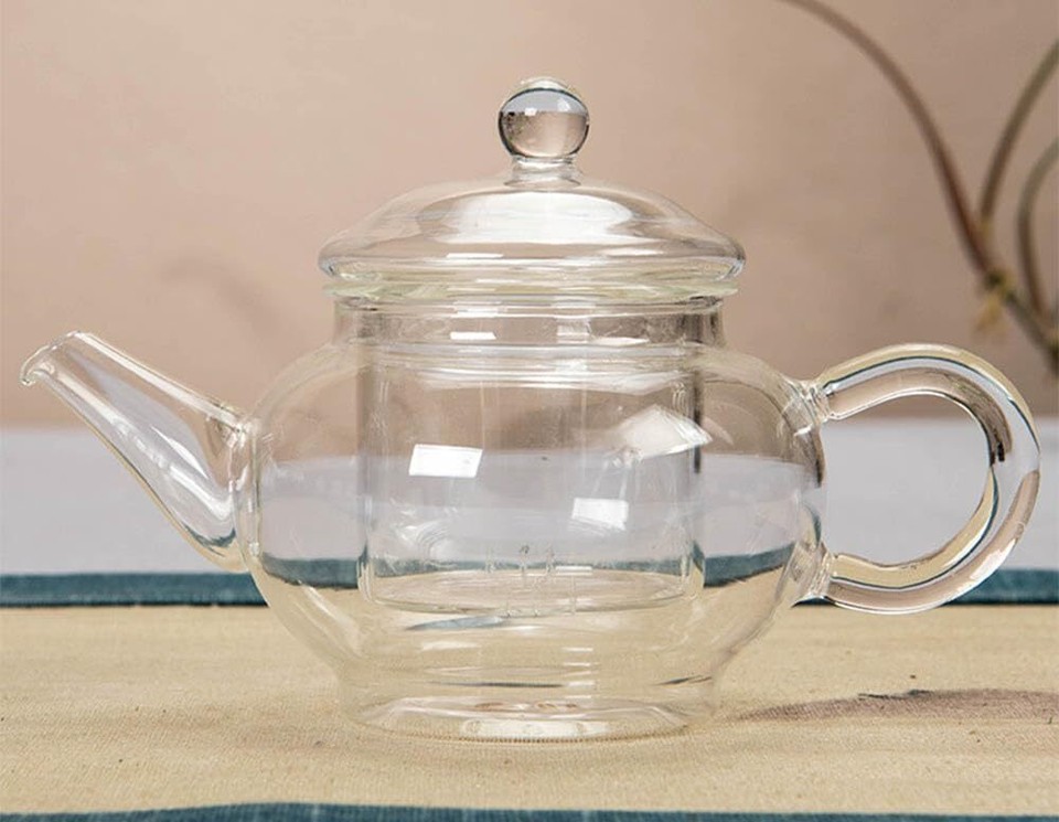 Small Tea Pot Glass Teapot with Infuser Tea Kettle for Loose Tea with ...