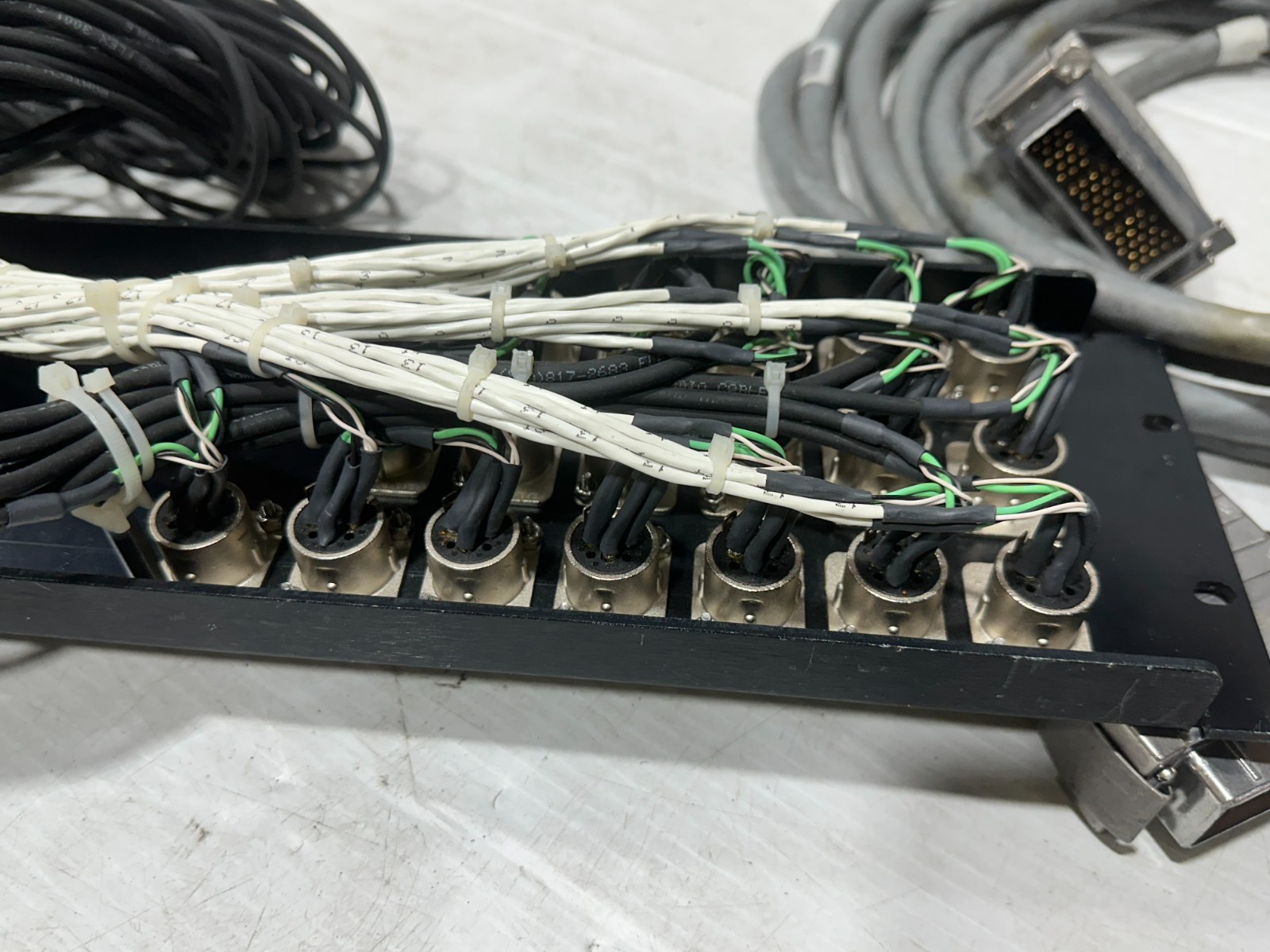 Ramtech 19PR Female Rack Panel W/Feed Thru Front & 19XLR Male 4FT Tail ...