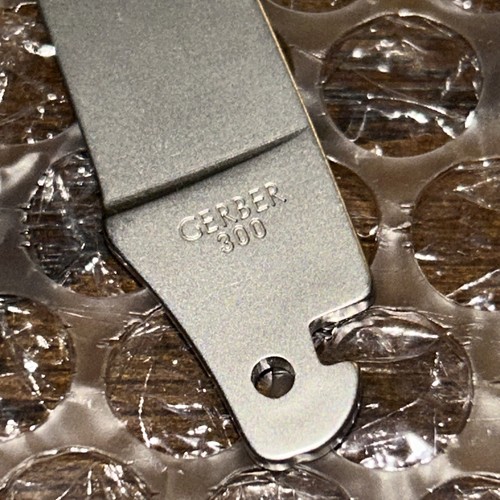 Gerber 300 Replacement Knife Blade Unsharpened Blank Stainless Repair ...