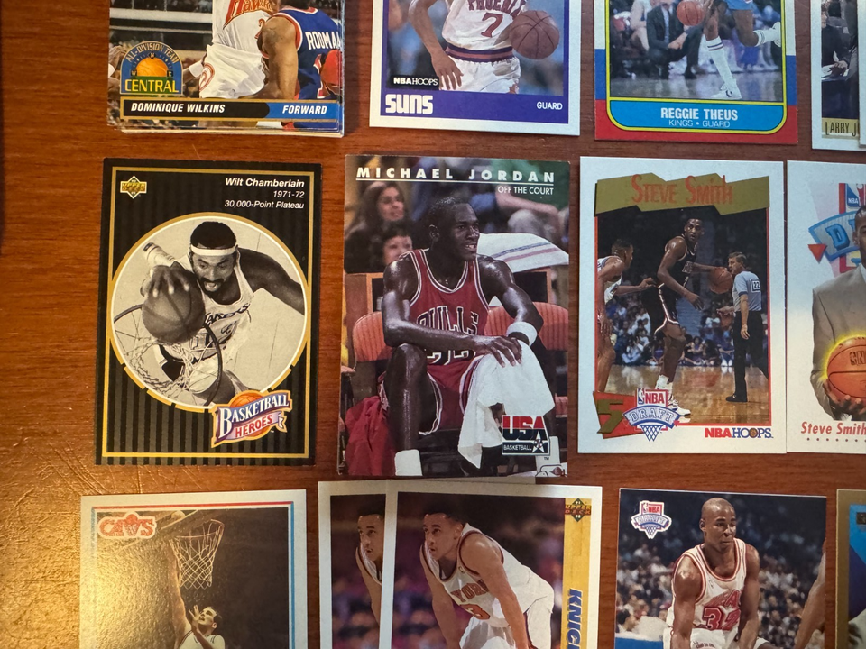 NBA Basketball Rookie Cards and more, Reggie Theus, Larry Johnson ...