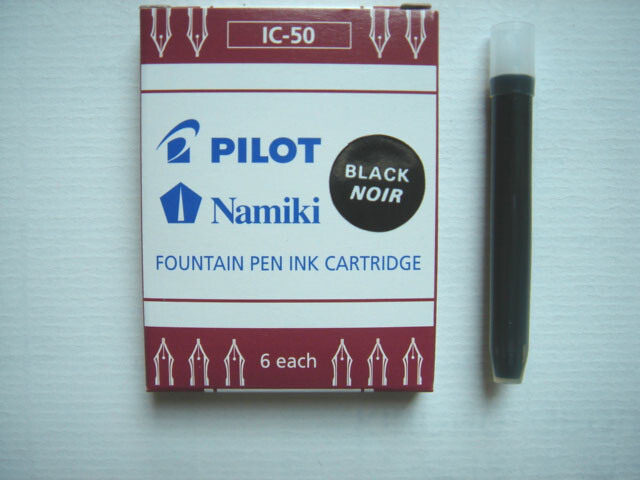 6 x PILOT Namiki Fountain Pen Ink Cartridge Refills, IC-50, BLACK | eBay