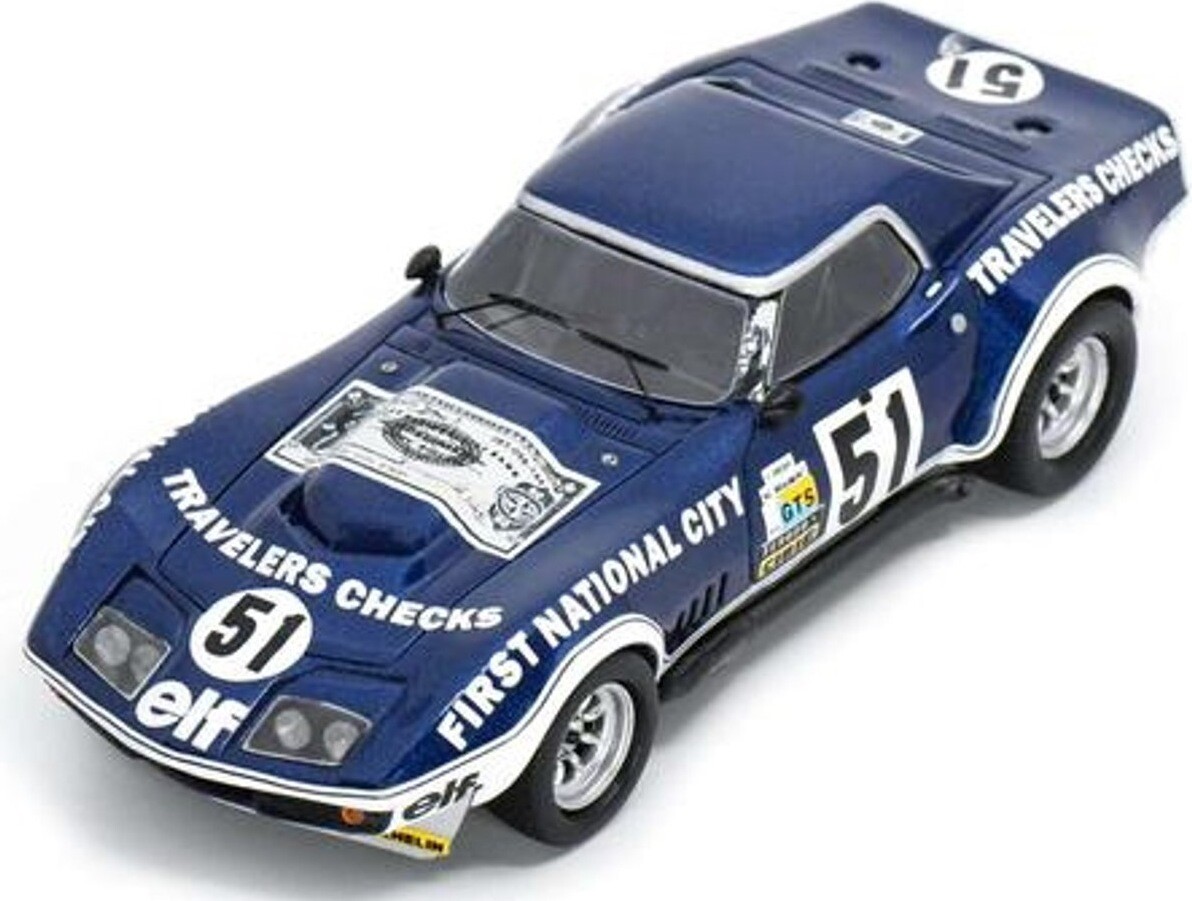Spark S2432 1/43 CHEVROLET CORVETTE C3 NO.51 18TH 24H LE MANS 1974 ...