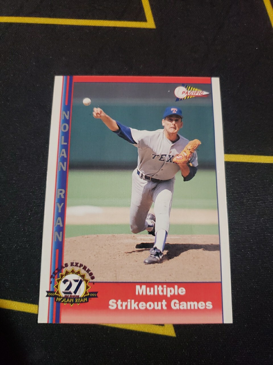 1993 Pacific Texas Express #230 Multiple Strikeout Games Nolan Ryan ...