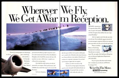 1991 Textron Lycoming Aircraft Engines Vintage PRINT AD Penguins ...