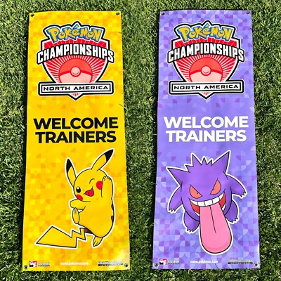 Pokémon Championships Banners Poster Sign Backdrop Anime - Pikachu ...