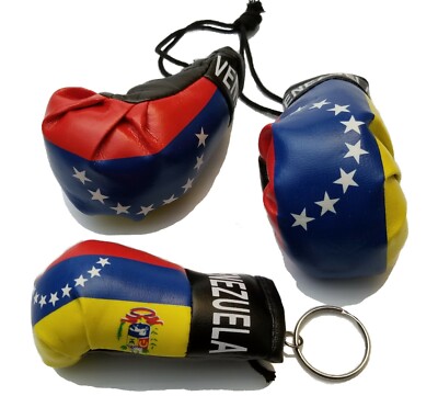 Venezuela Flag Mini Banner Rear View Mirror Venezuelan Keychain Key ...
