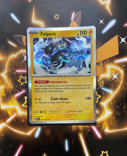 Carte Pokémon Fulguris 070/197 holo EV3 flammes obsidiennes FR NEUF | eBay