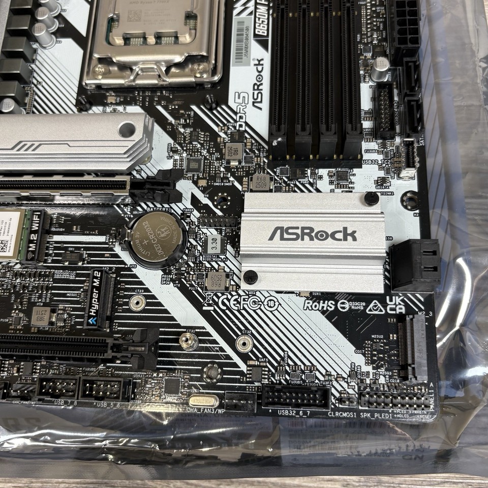 CPU + Motherboard Combo - AMD Ryzen 7 7700x & ASRock B650 Pro RS WiFi ...