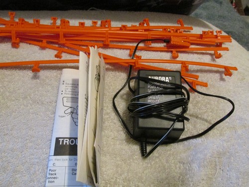 Vintage Tomy Aurora Slot Car Set AFX Ghost Racer Guard Rails Power Pack ...