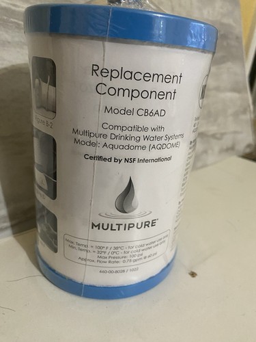 Multi-Pure Replacement Filter Model CB6AD For Aquadome System | eBay