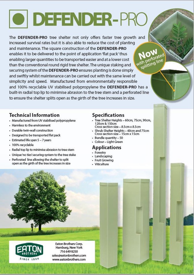 Tree Defender Pro - Tree Shelter for Young Trees and Saplings - 24"-60 ...