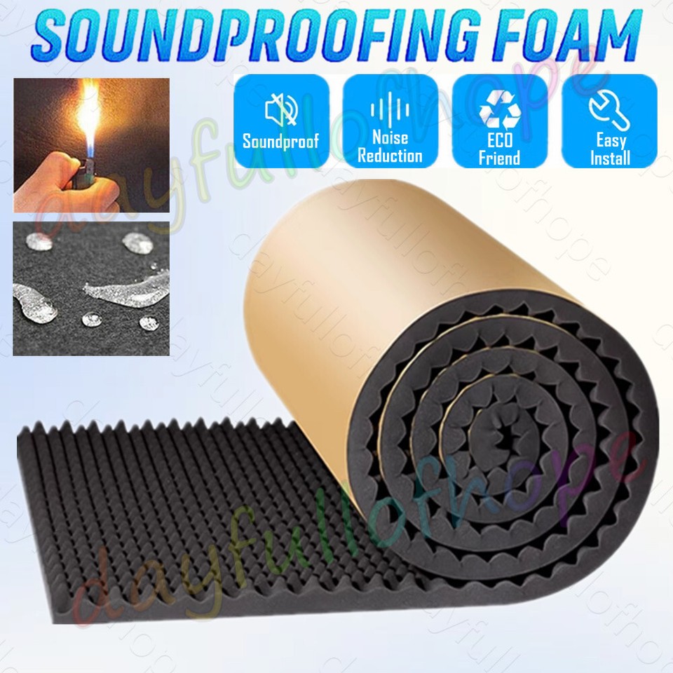 10M Acoustic Wall Panel Tiles Studio Sound Proofing Insulation Foam ...