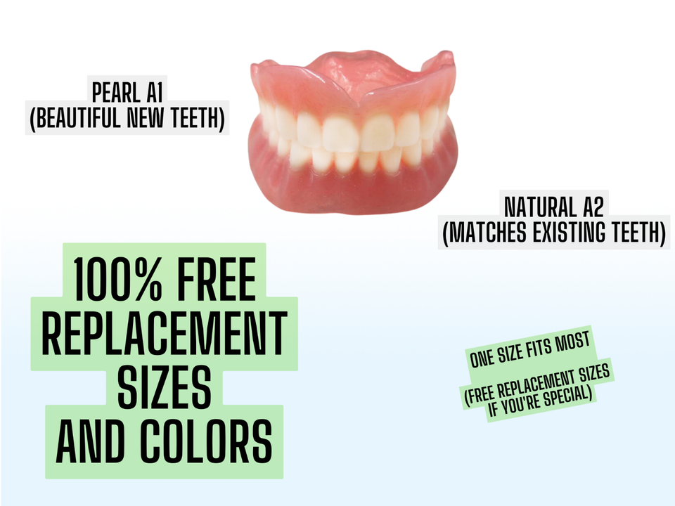 DIY Denture Kit - Homemade Dentures, Custom Dentures From Home, Full ...
