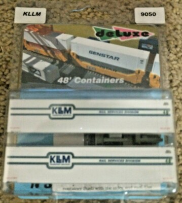 N scale Deluxe innovations 2 KLLM 48' containers New | eBay