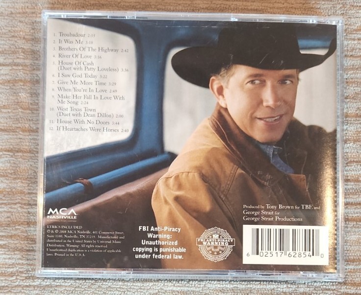 Troubadour - Music CD - George Strait - 2008-04-01 - MCA Nashville ...