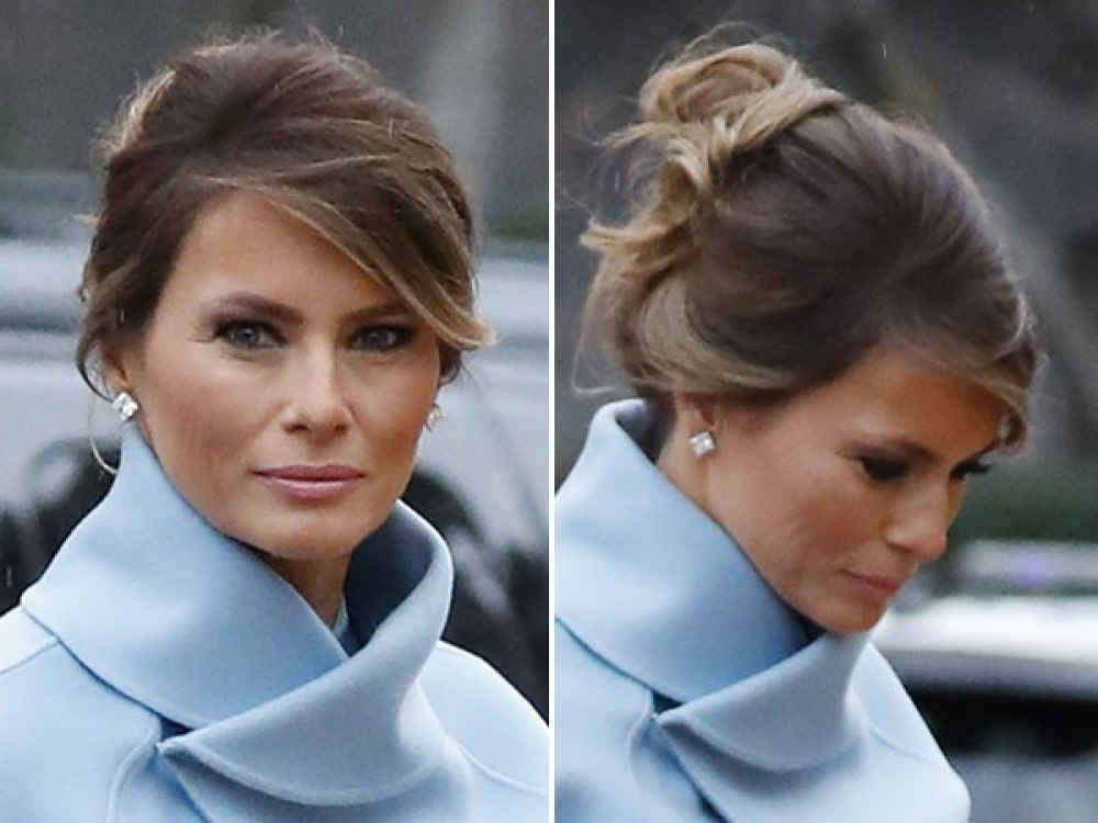 First Lady Melania Trump Princess Cut Diamond Earrings (President ...