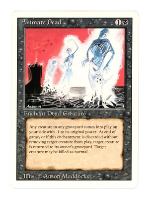 MTG Magic the Gathering Animate Dead - Revised Edition LP | eBay