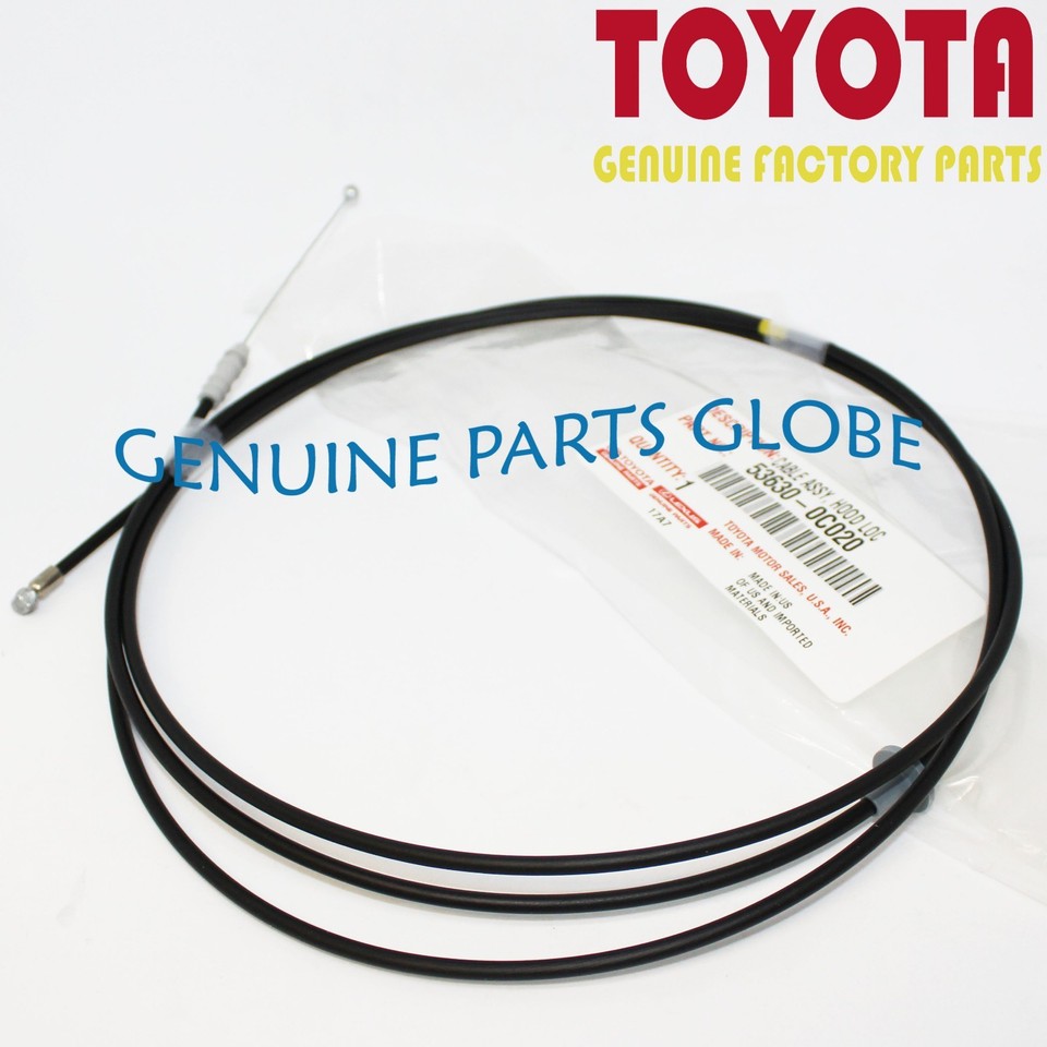 GENUINE TOYOTA 08-19 SEQUOIA 07-13 TUNDRA HOOD LOCK RELEASE CABLE 53630 ...