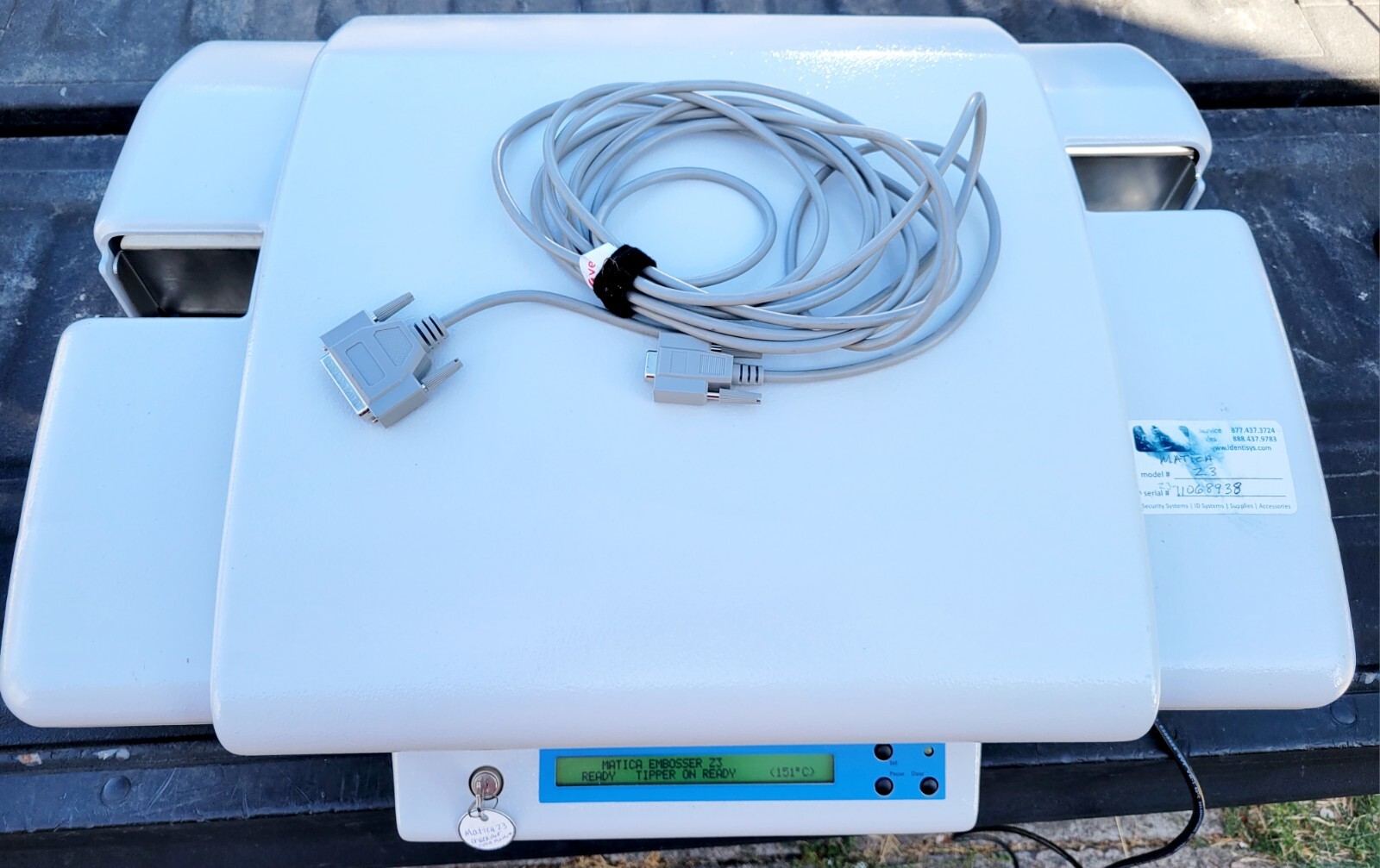 Matica Z3 ID Card Embosser Embossing Machine W/Tipping+ Magnetic ...