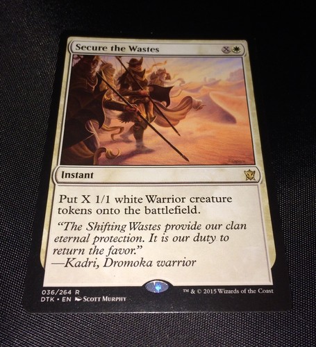 Secure The Wastes - Dragons Of Tarkir - Rare - MTG | eBay