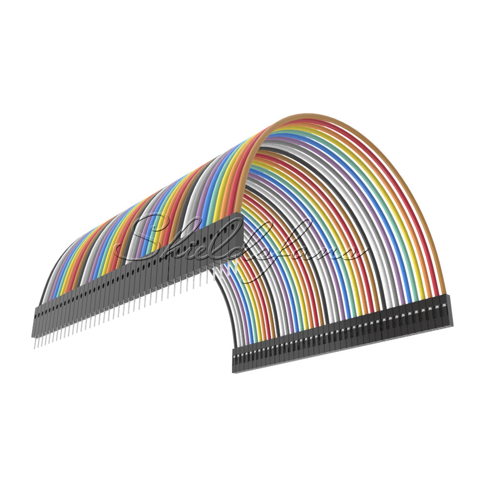 Dupont 40-Pin – 10cm Male To Female Ribbon Cables For Arduino ...