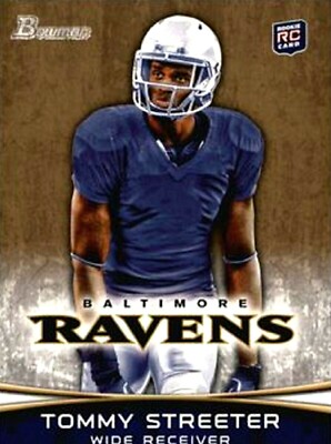 2012 Bowman Gold #114 Tommy Streeter RC Baltimore Ravens | eBay