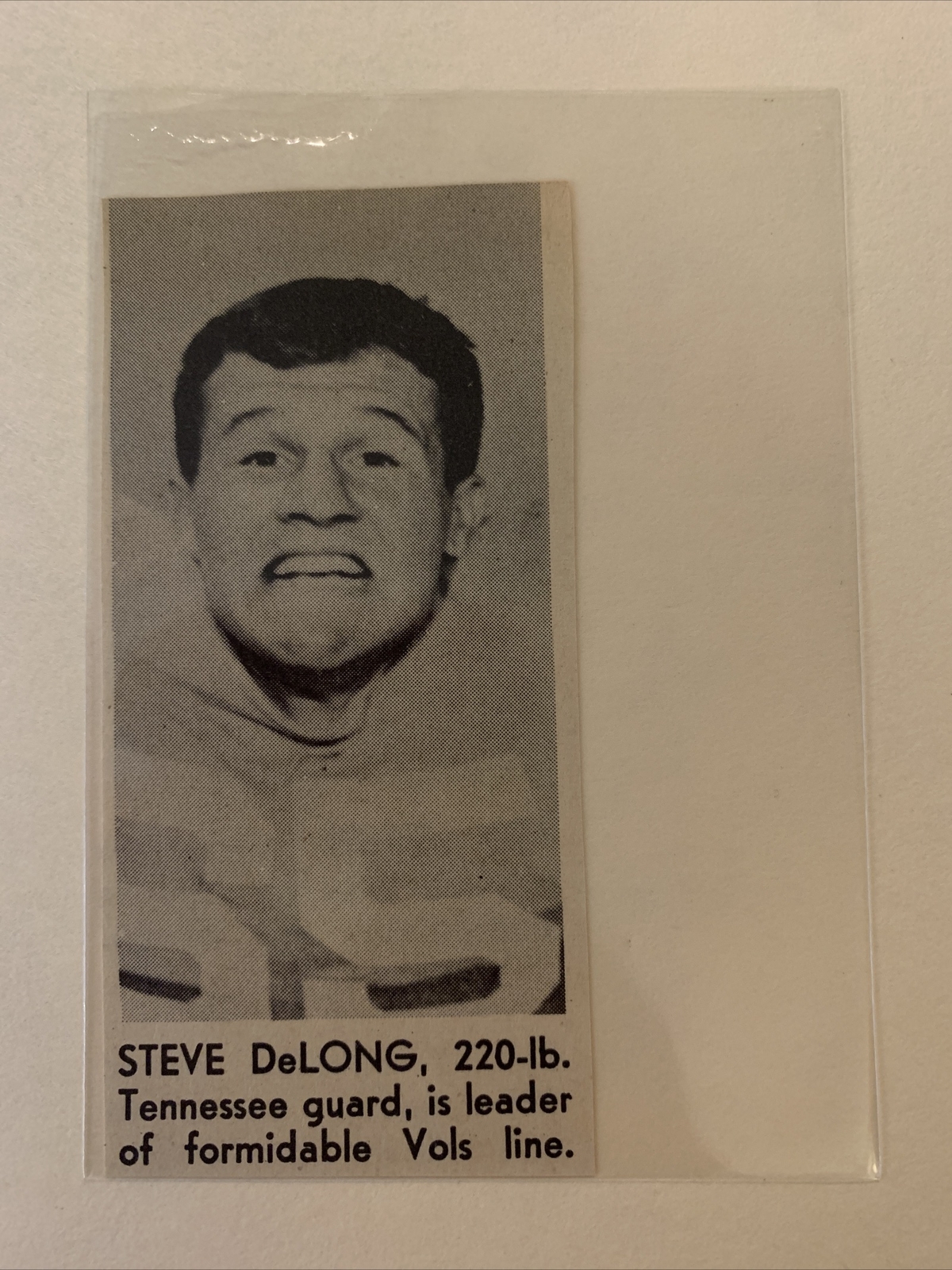 Steve DeLong Tennessee Volunteers Vols 1963 S&S Football Pictorial CO ...