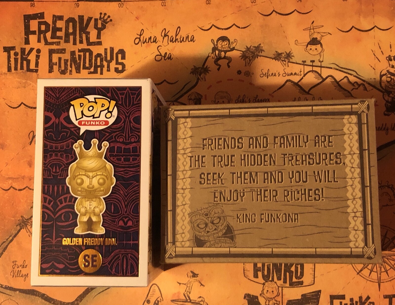SDCC 2019 Freaky Tiki Funko Fundays Pop! Golden Freddy Idol LE1600 ...