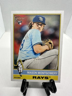 2025 Topps Heritage - Mason Montgomery #296 (RC) Rays B1-10 | eBay