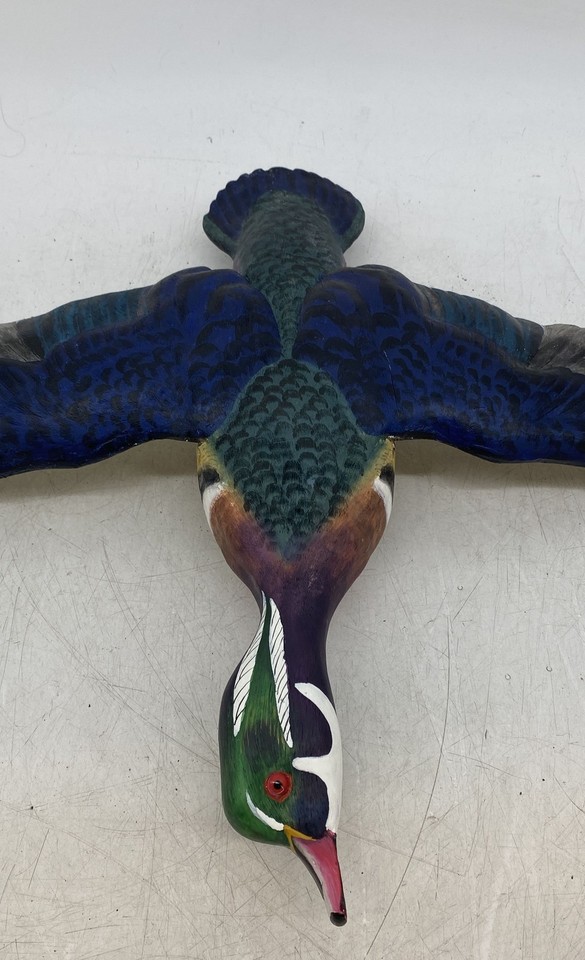 Ducks Unlimited Randy Tull Wall Hanging Custom Flying Duck Wooden Art ...