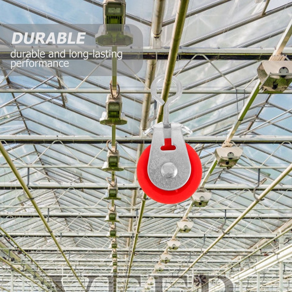 4 Pcs Small Pulley Universal Hanging Greenhouse Vent Connector for ...