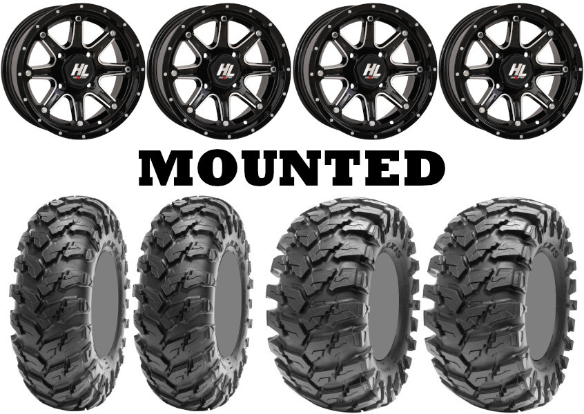 Kit 4 Maxxis MU511/MU521 Tires 27x9-12/27x11-12 on High Lifter HL4 ...