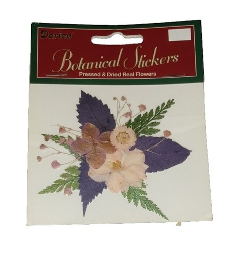 NEW Darice Botanical Sticker Pack Floral Purple Cluster Flowers | eBay