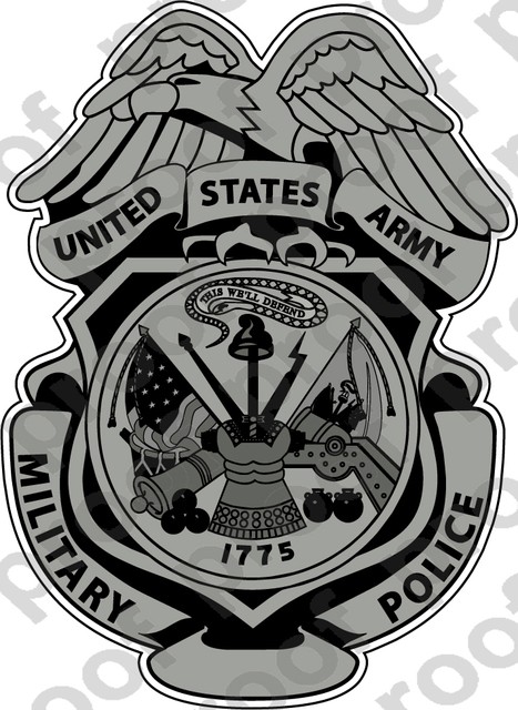 STICKER US ARMY Military Police Badge | eBay