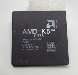 AMD K5 PR75 5x86 Socket 7 CPU 75MHz Vintage Rare Ceramic Processor 1996 ...