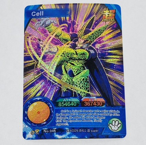 Cell - Dragon Ball Super Trading Card OR No. 045 Holo Foil Prism Tc5 | eBay