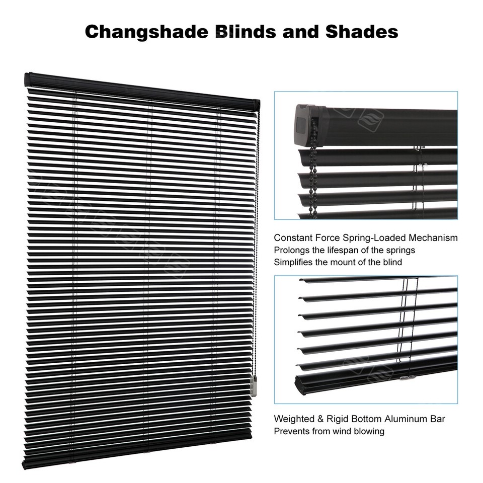 Window Shades Single Touch Corded 1 Inch Mini Blind in Choose Size ...