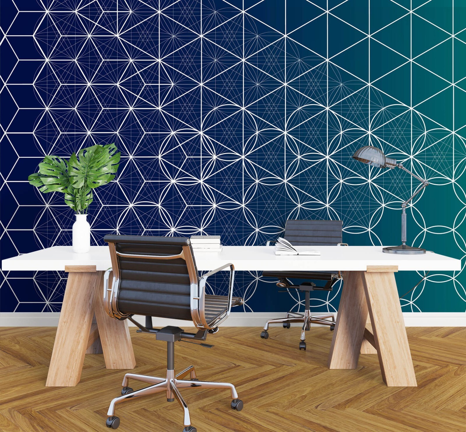 3D Geometric Patterns O036 Wallpaper Wall Murals Removable Wallpaper ...