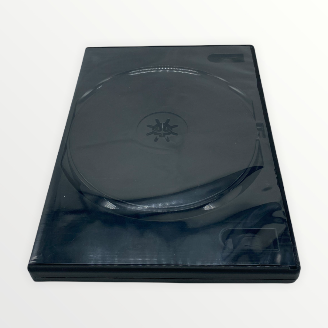 10 pack of Genuine Amaray Double Black 2 Disc Storage Cases with 14 mm ...