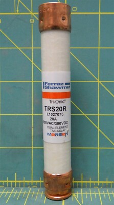 Ferraz Shawmut Tri-Onic TRS20R 20A, 600VAC/300VDC Dual Element Time ...