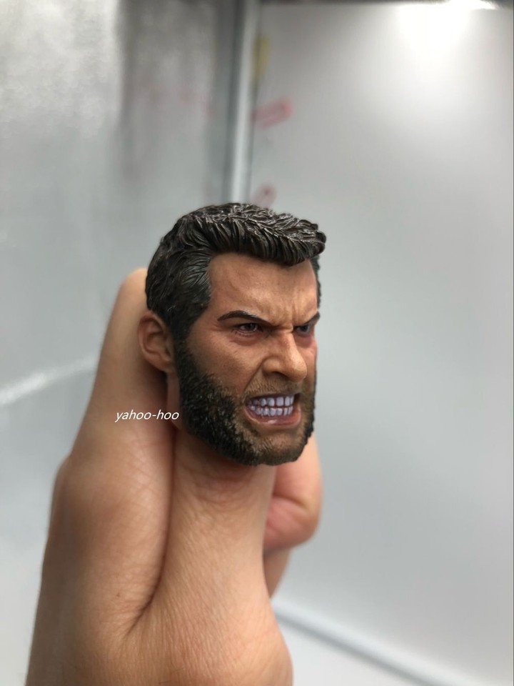 Custom 1/6 scale Angry Logan Wolverine Head Sculpt Hugh Jackman for 12 ...